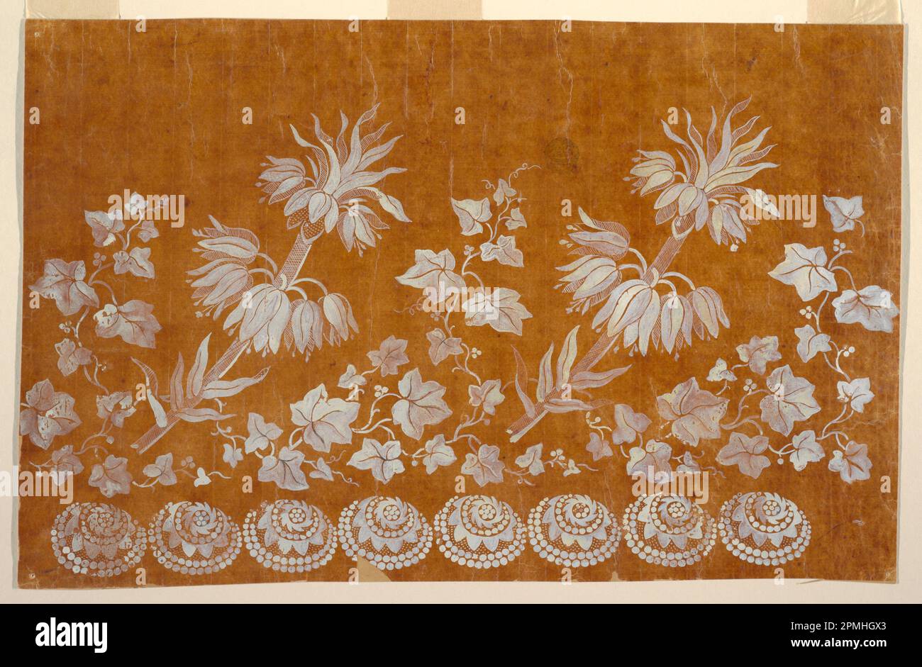 Drawing, Design for an Embroidered or Woven Horizontal Border of the ...