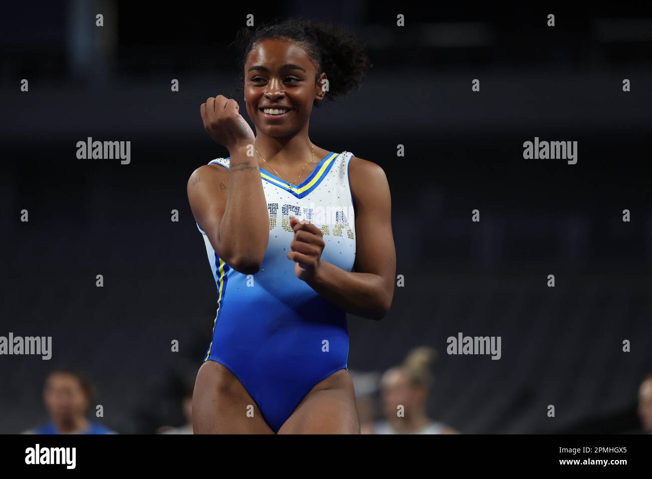 Fort Worth, Texas, USA. 12th Apr, 2023. Selena Harris (UCLA) during ...