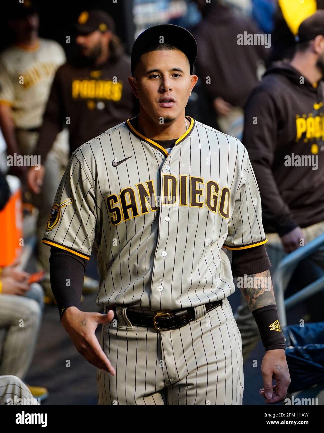 FLUSHING, NY - APRIL 11: San Diego Padres Third Baseman Manny Machado ...