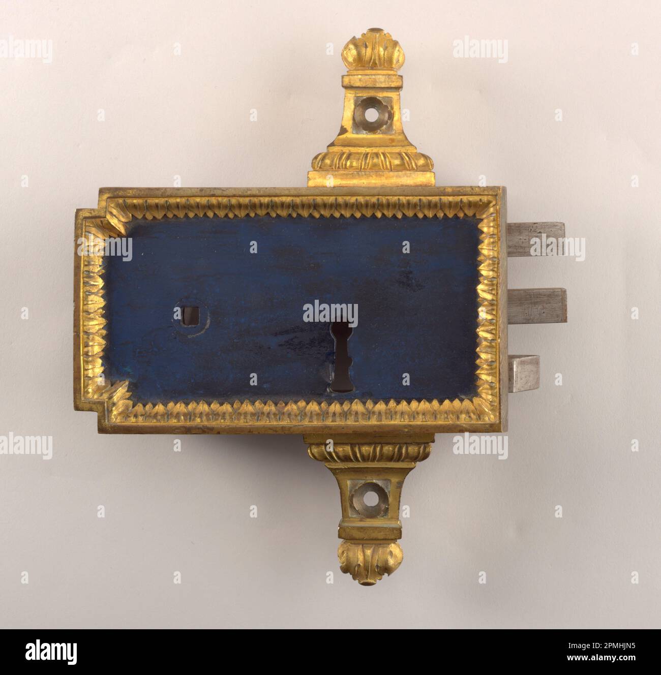 Lock; steel, fire-gilt bronze Stock Photo - Alamy