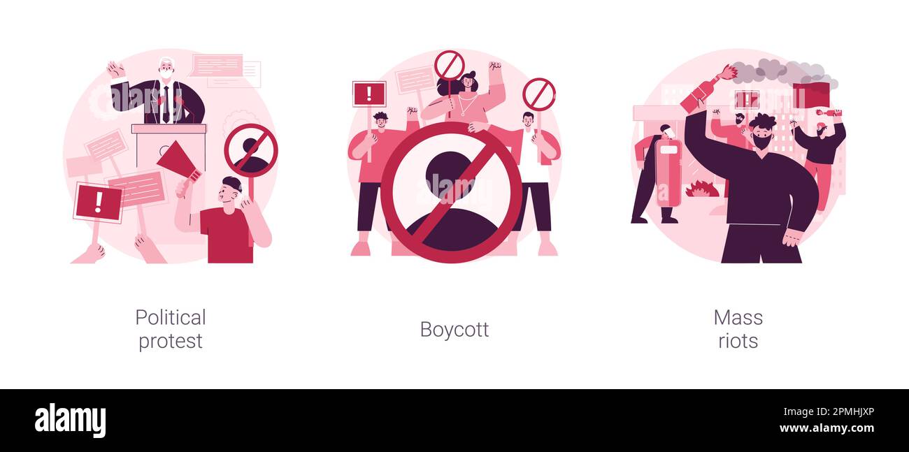 Public objection and disapproval abstract concept vector illustration ...