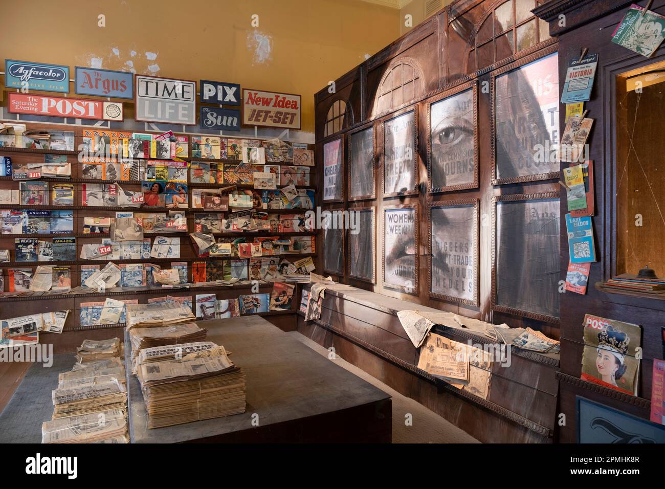 Room with old yellowed newspapers, etc designed by the Melbourne-based ...
