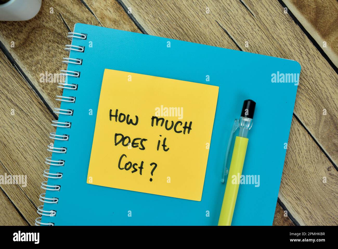 Concept Of How Much Does It Cost Write On Sticky Notes Isolated On