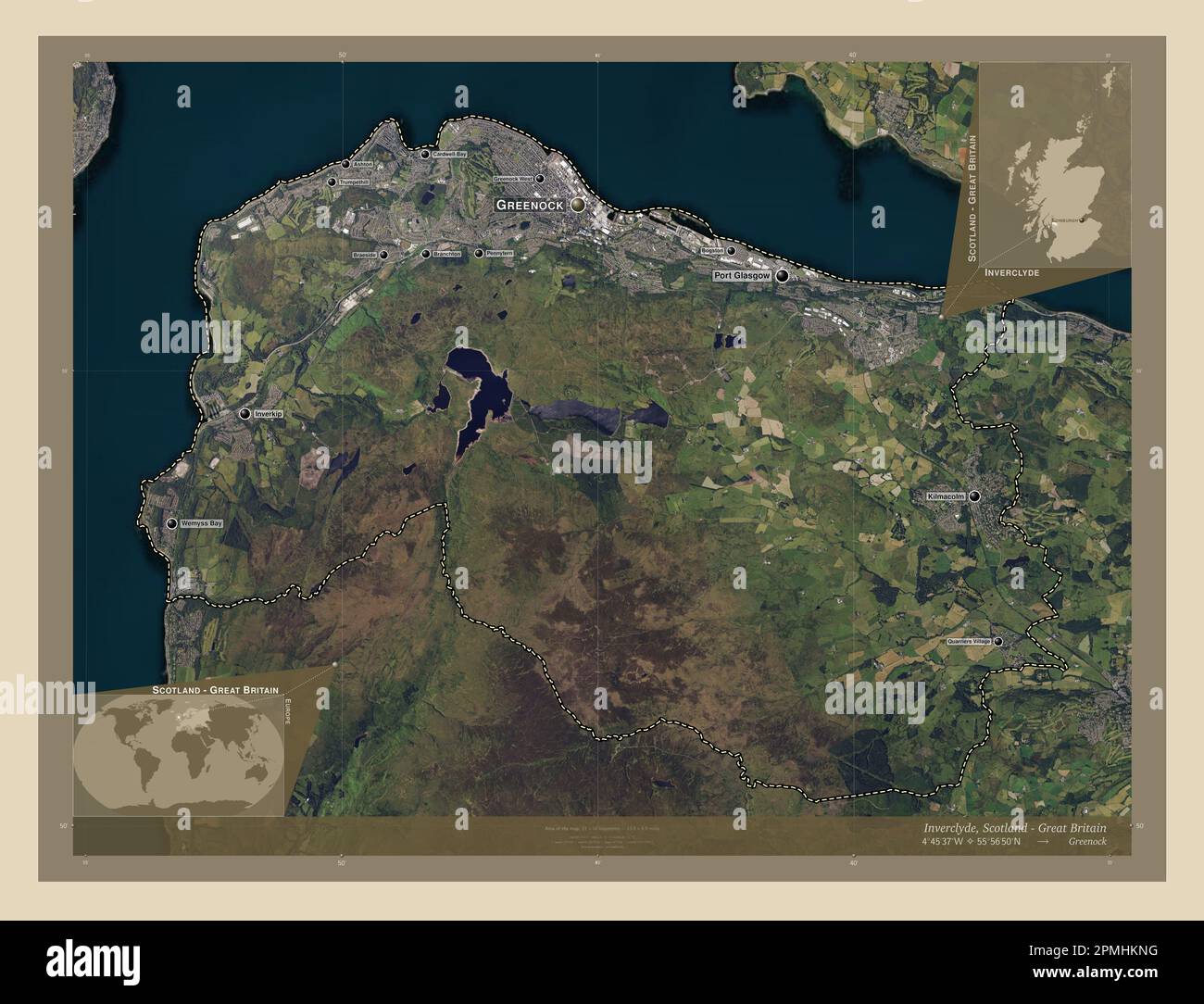 Inverclyde, region of Scotland - Great Britain. High resolution ...