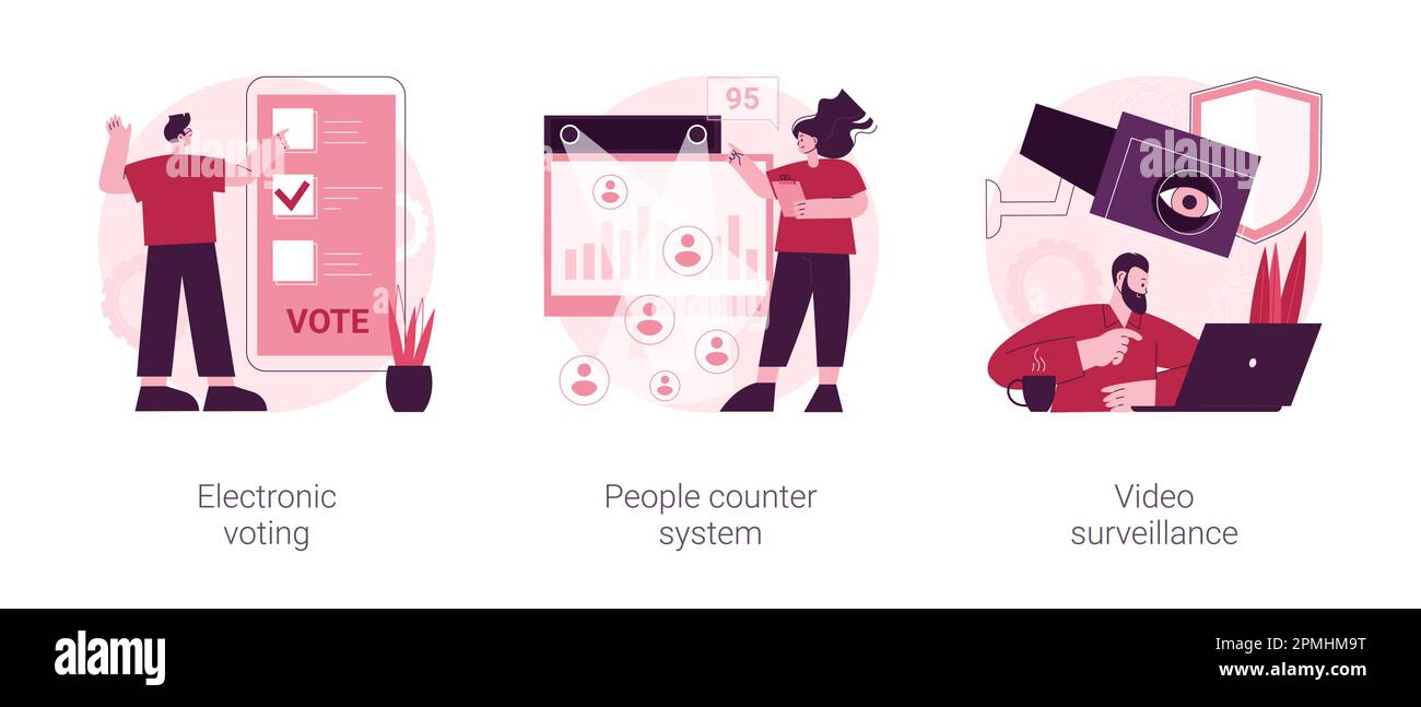 People monitoring and analytics abstract concept vector illustration ...