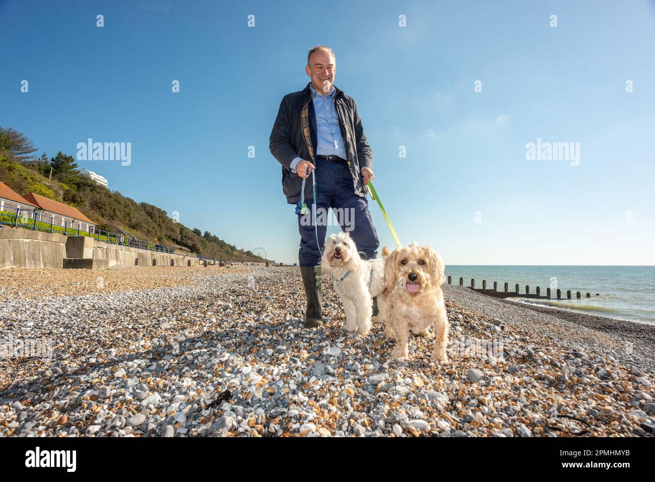 Eastbourne, April 4th 2023: Liberal Democrat leader Ed Davey on the ...