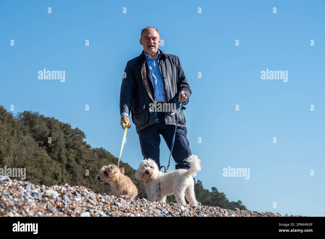 Eastbourne, April 4th 2023: Liberal Democrat leader Ed Davey on the ...