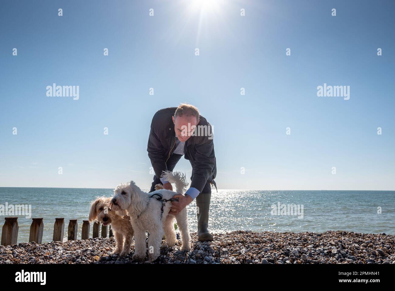 Eastbourne, April 4th 2023: Liberal Democrat leader Ed Davey on the ...
