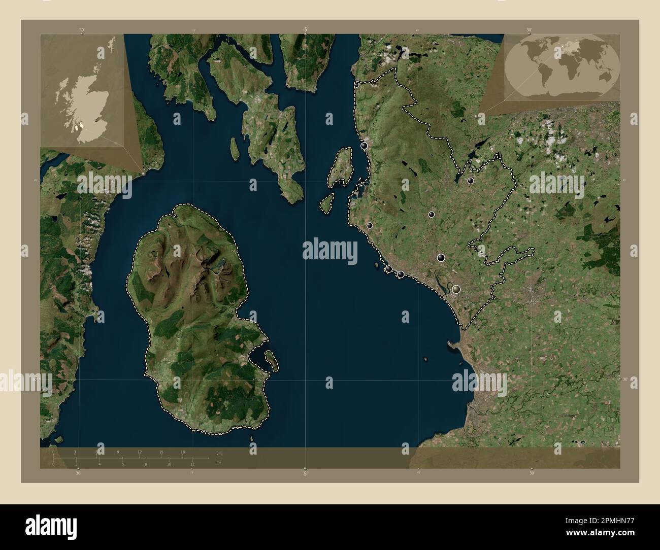 Map of saltcoats hi-res stock photography and images - Alamy