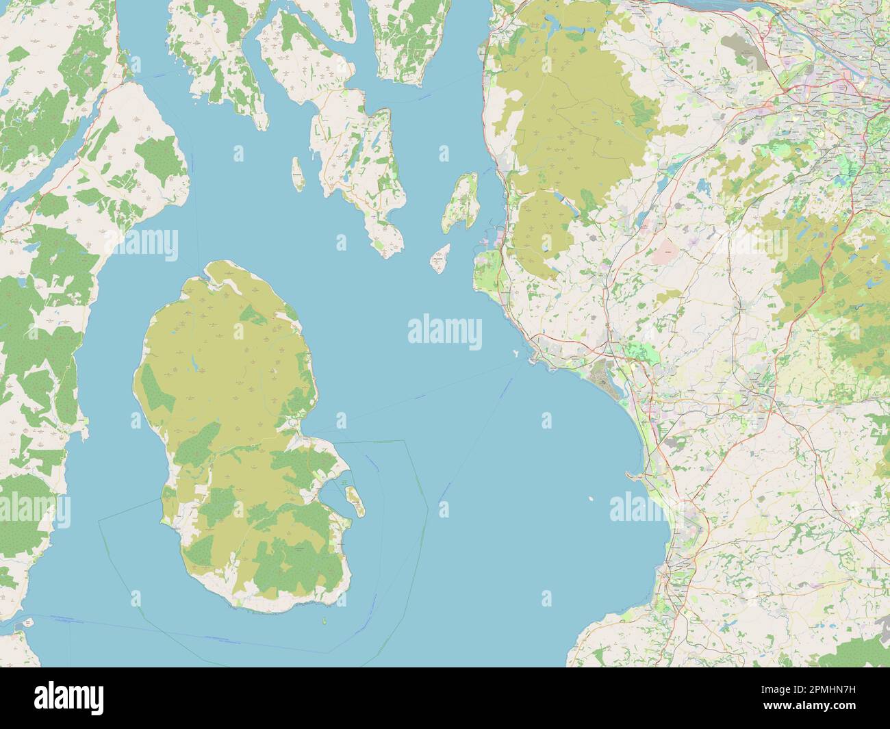 North Ayrshire, region of Scotland - Great Britain. Open Street Map ...