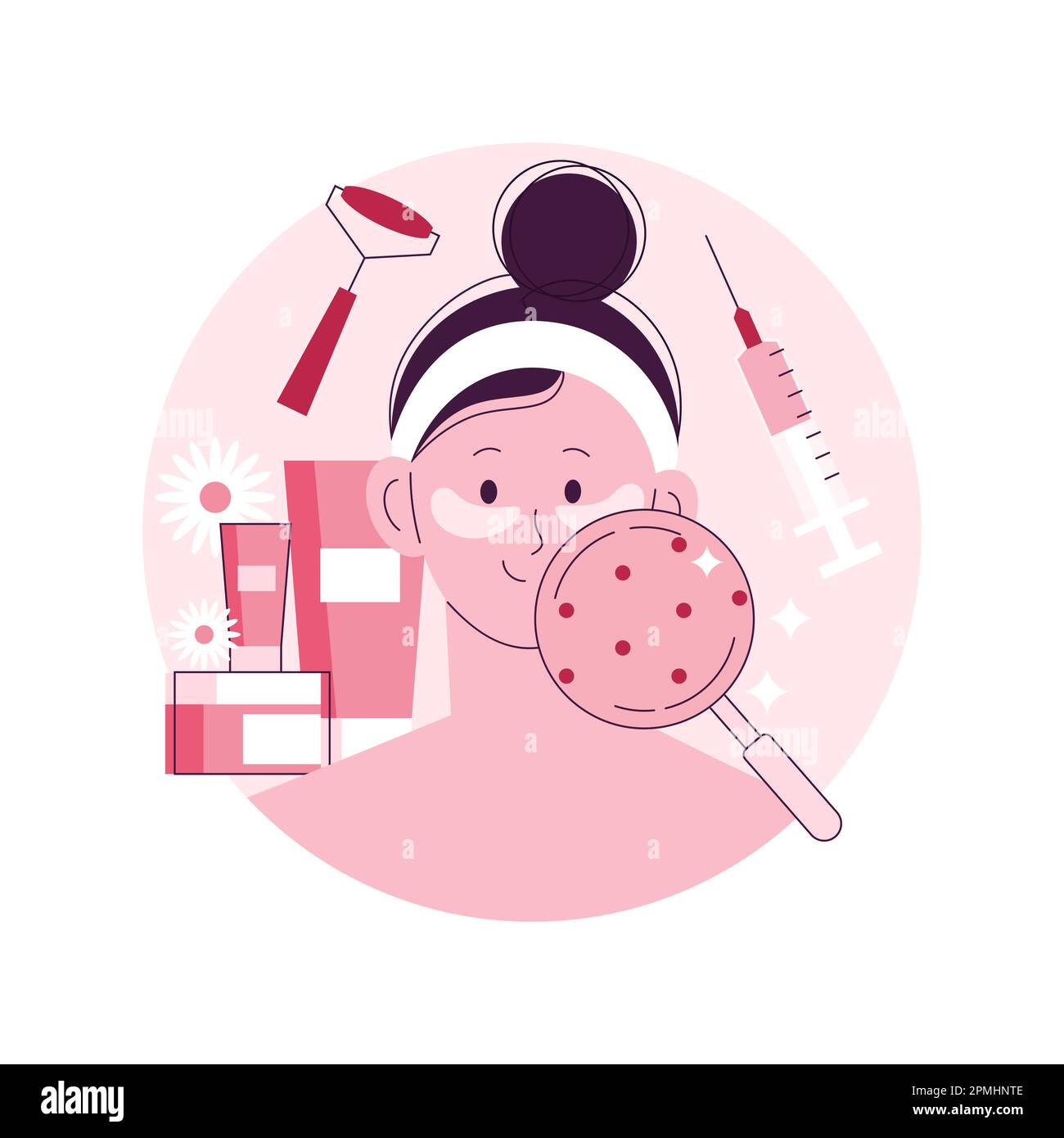 Cosmetology abstract concept vector illustration. Skincare, natural ...