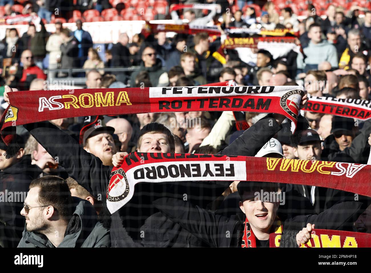 ROTTERDAM - Feyenoord fans during the UEFA Europa League quarter final ...