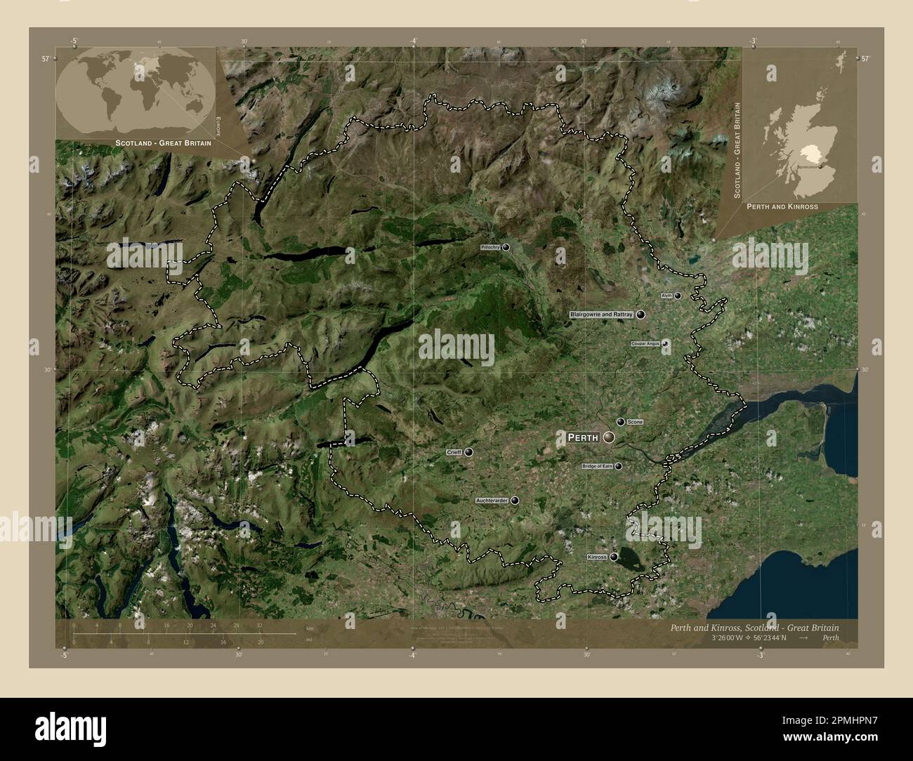 Perth and Kinross, region of Scotland - Great Britain. High resolution ...