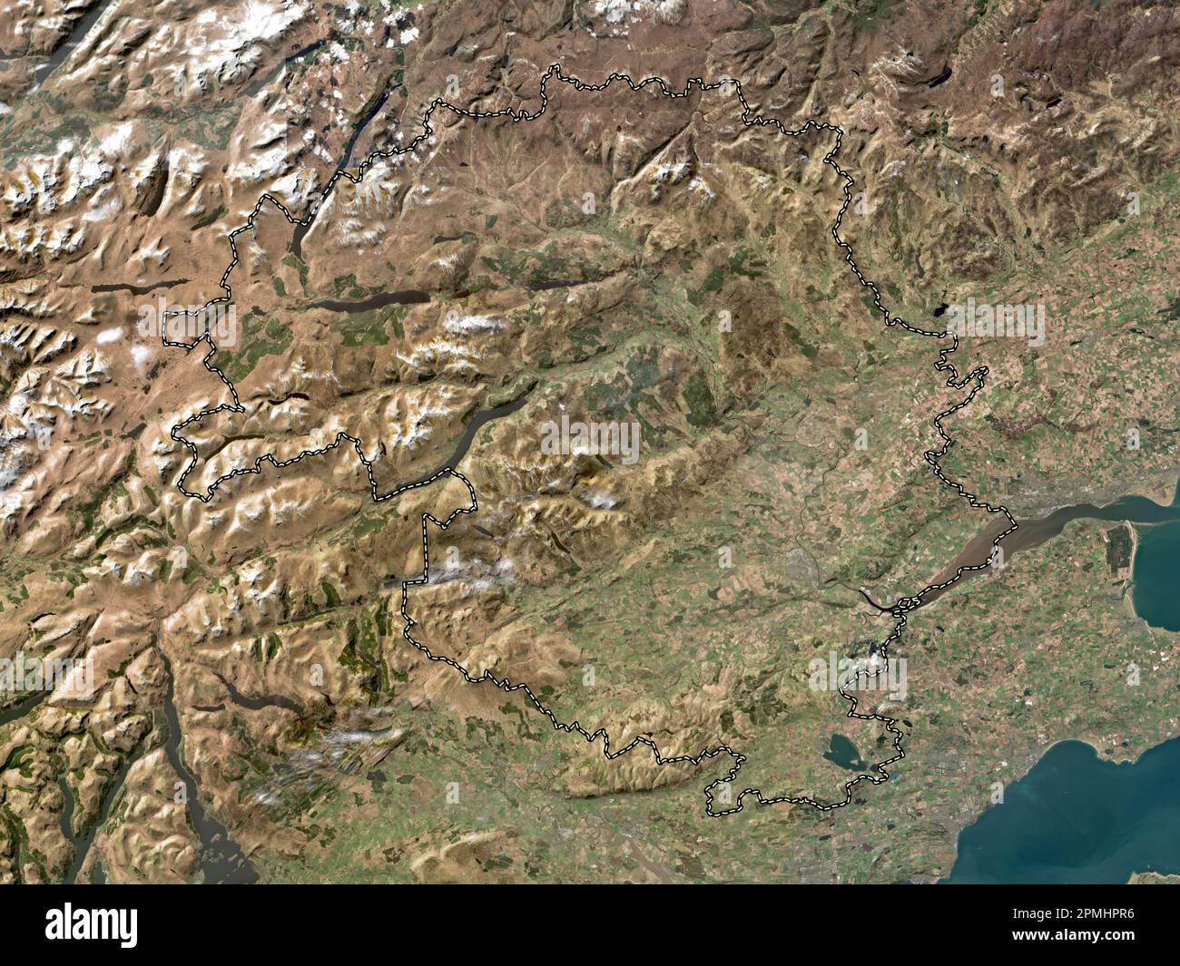 Perth and Kinross, region of Scotland - Great Britain. Low resolution ...