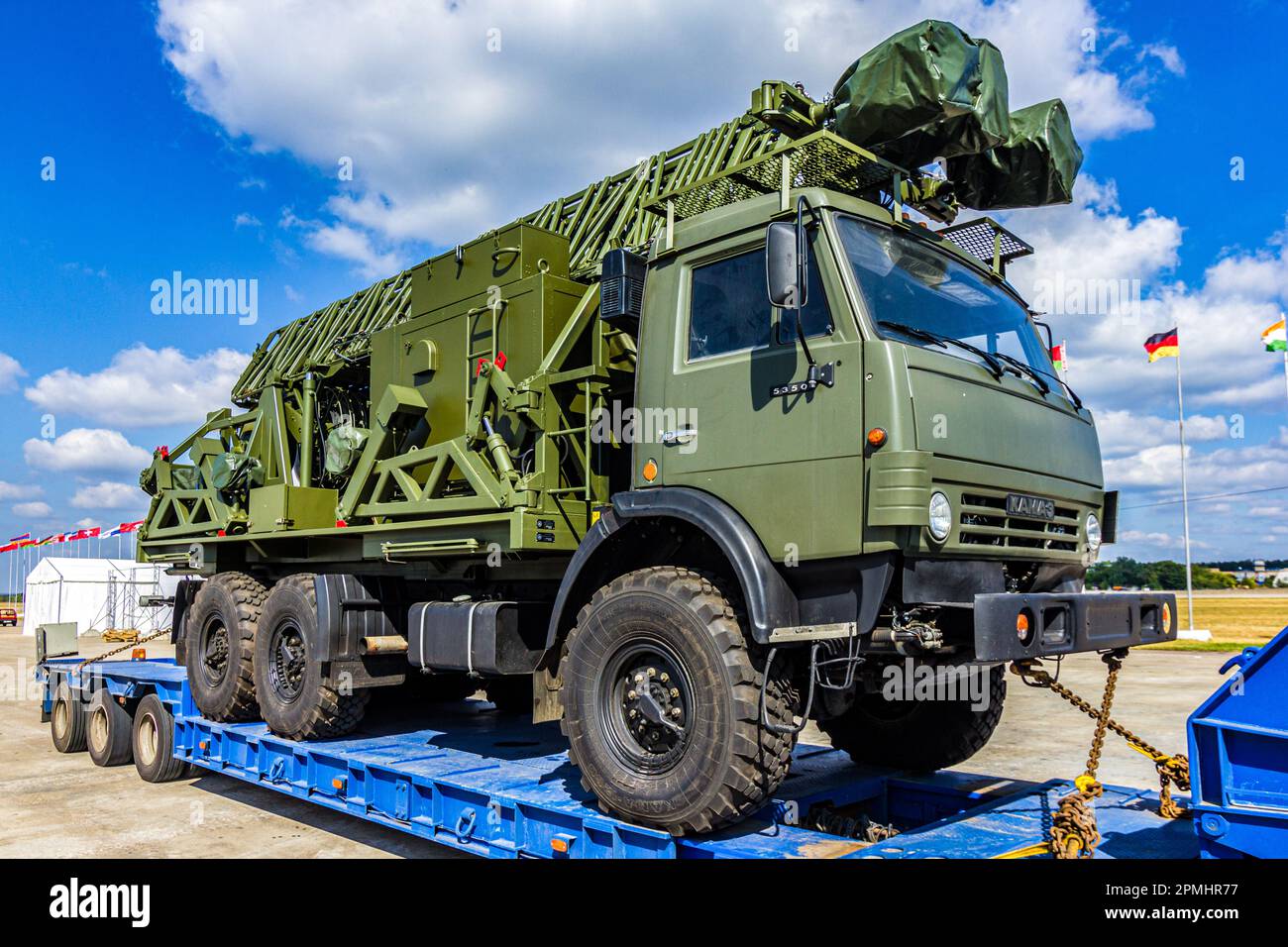 Mobile three-coordinate radar station of the Russian Army at the ...