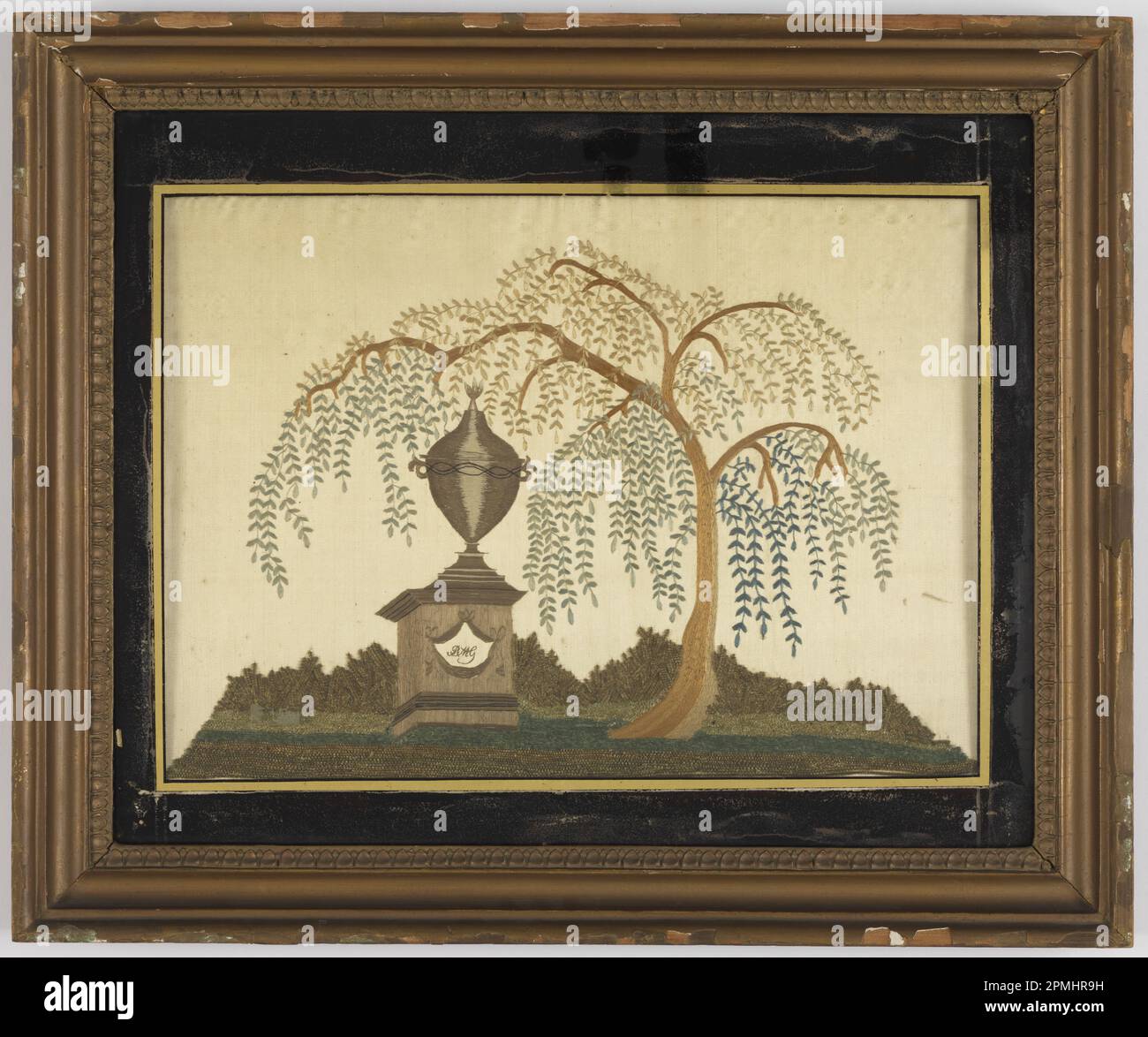 Mourning Sampler (USA); silk Stock Photo - Alamy