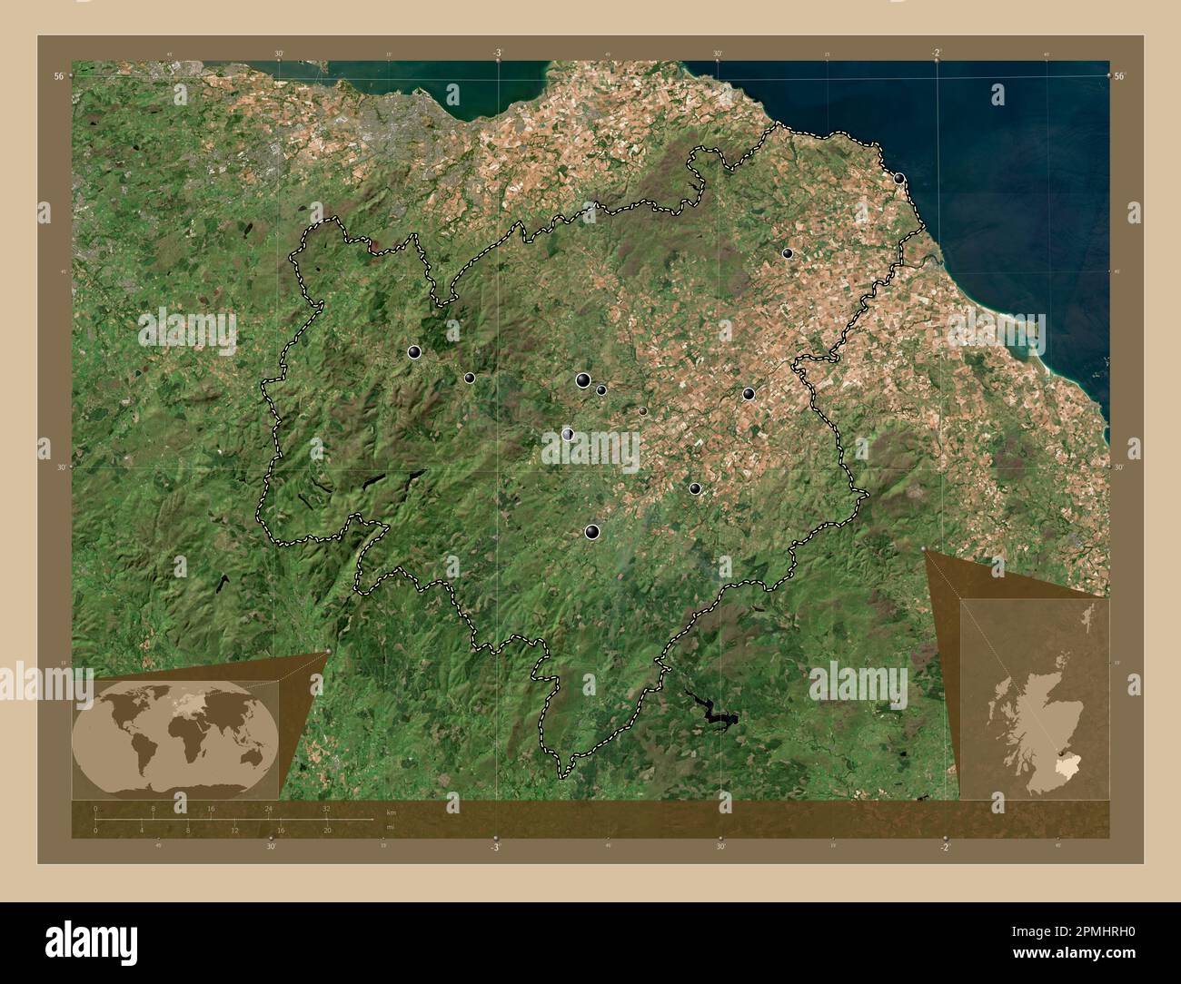 Scottish Borders, region of Scotland - Great Britain. Low resolution ...