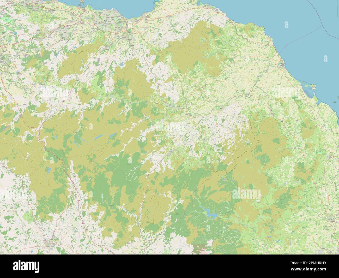 Scottish Borders, region of Scotland - Great Britain. Open Street Map ...