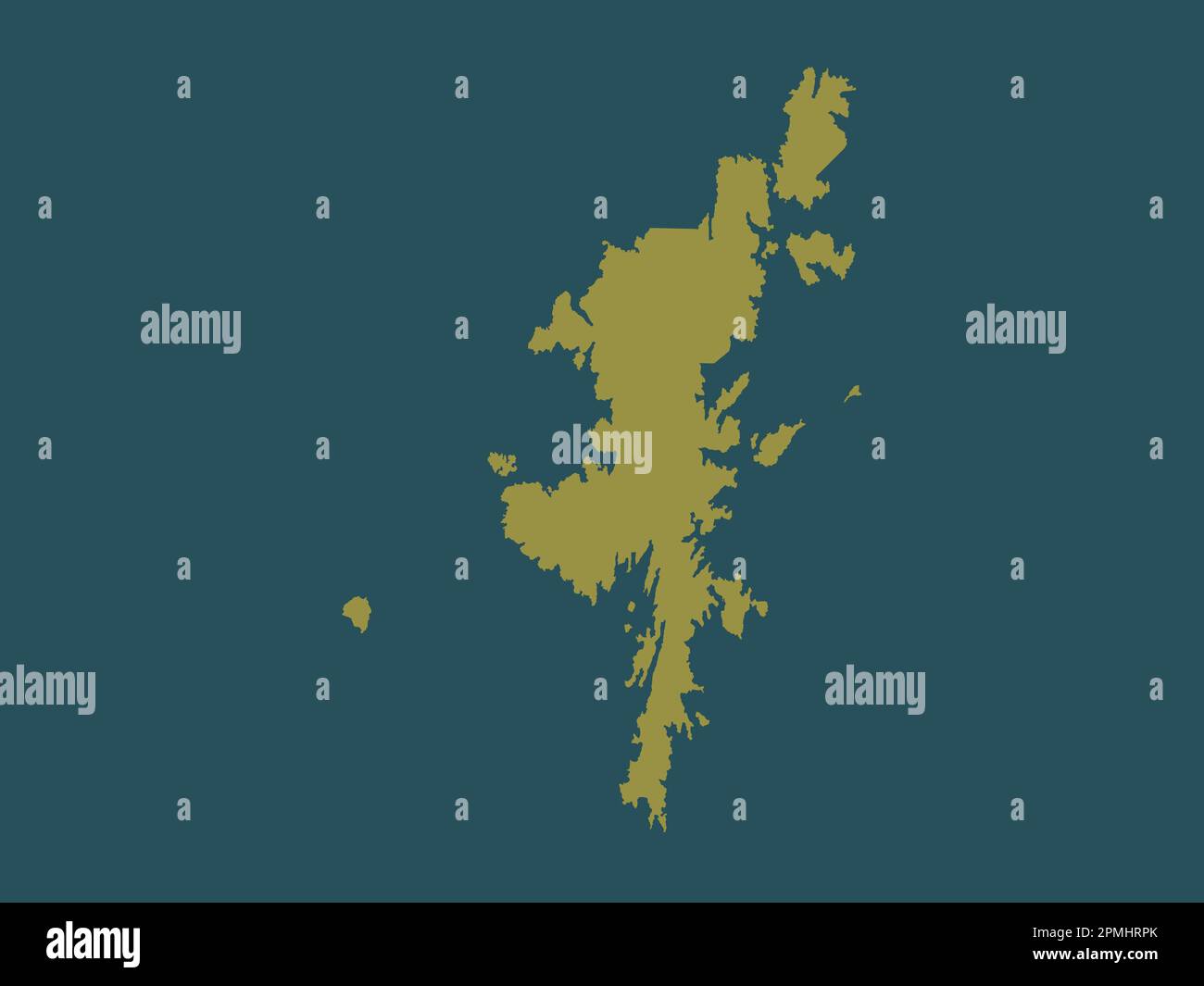 Shetland Islands Great Britain Map