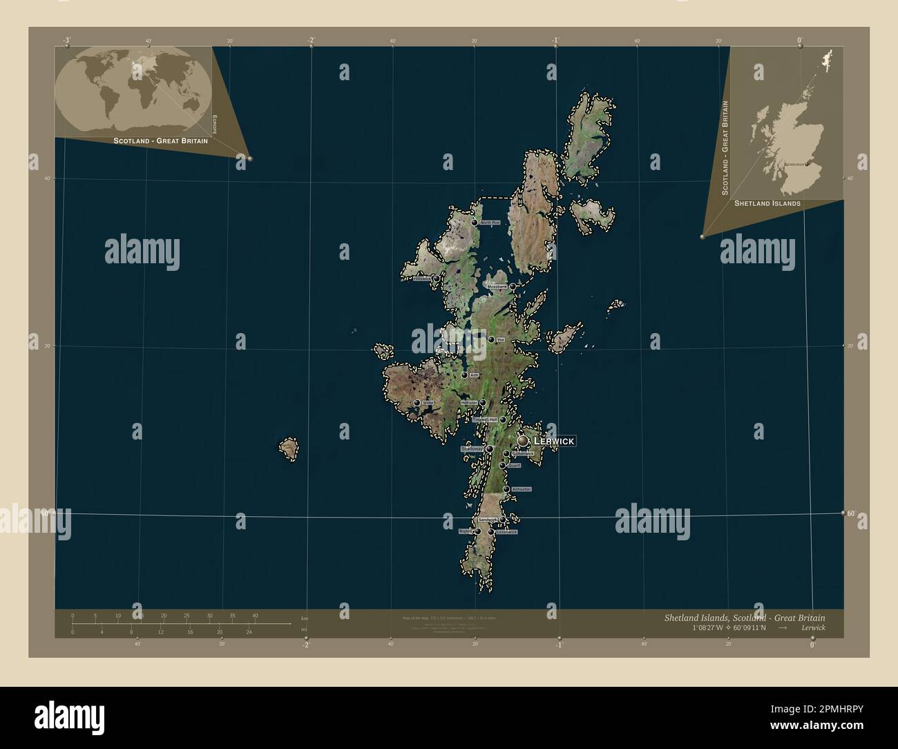 Shetland Islands, region of Scotland - Great Britain. High resolution ...