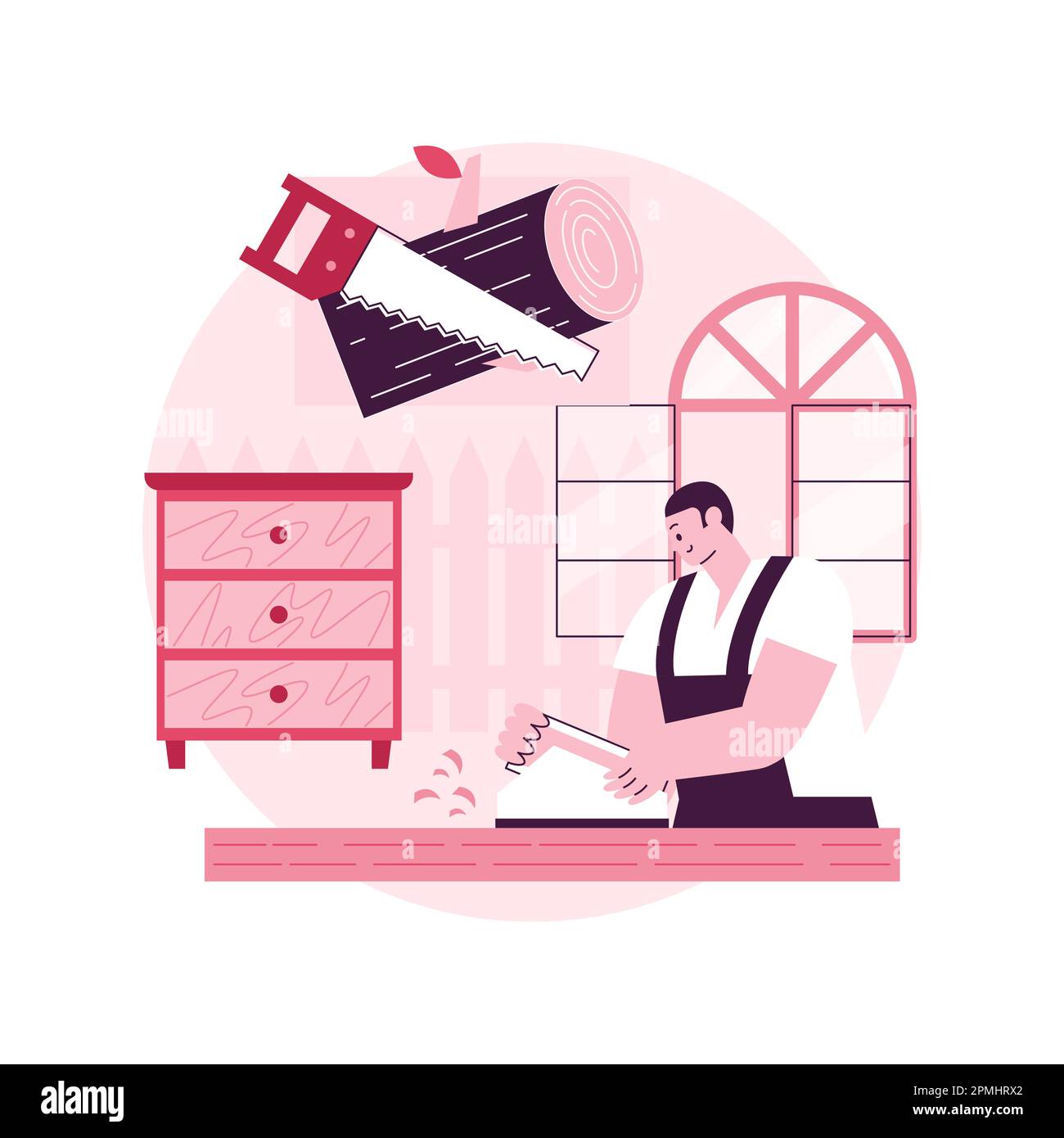 Carpenter Services Abstract Concept Vector Illustration Building Maintenance And Home
