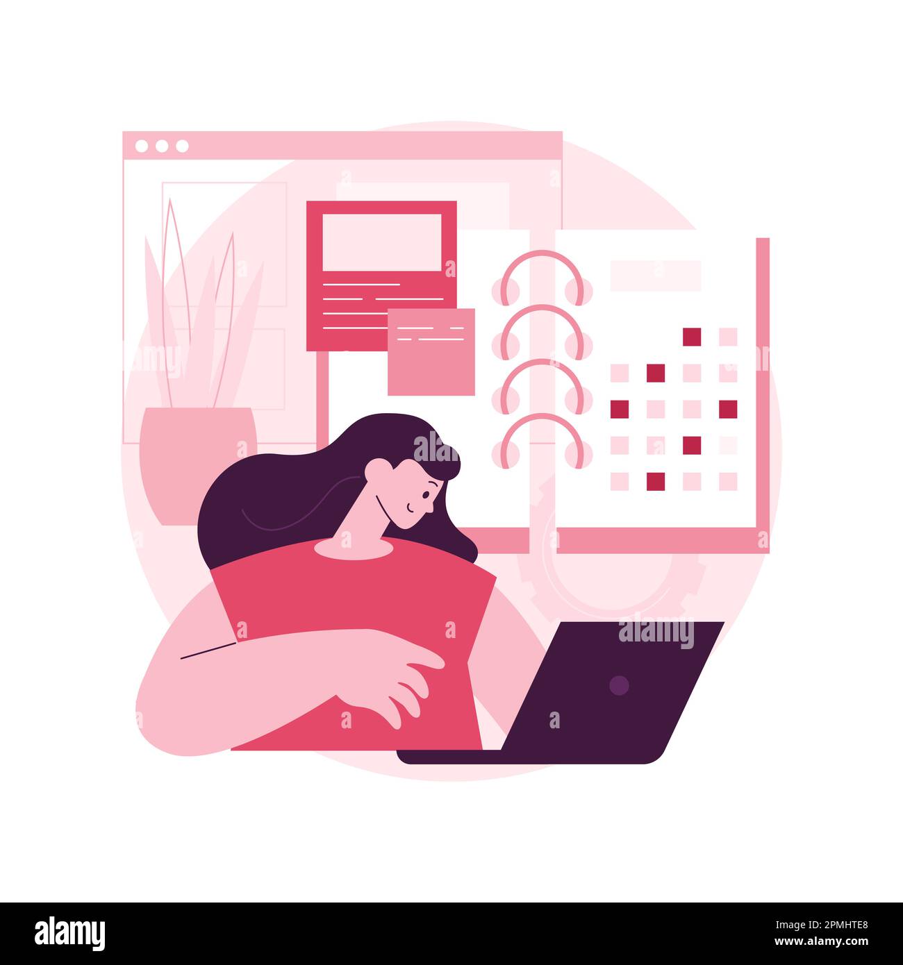 Regular blog posts abstract concept vector illustration. Content ...