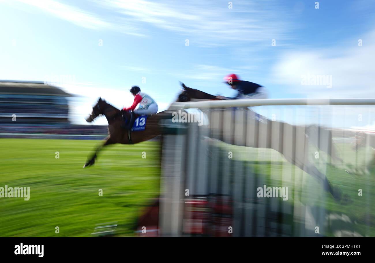Douglas Talking ridden by jockey Stephen Mulqueen (left) in the Close ...