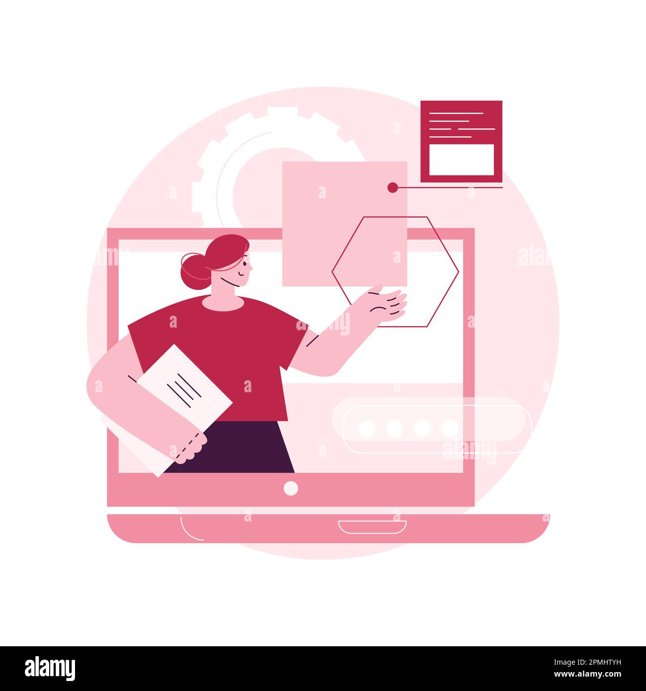 Brand communication guideline abstract concept vector illustration ...