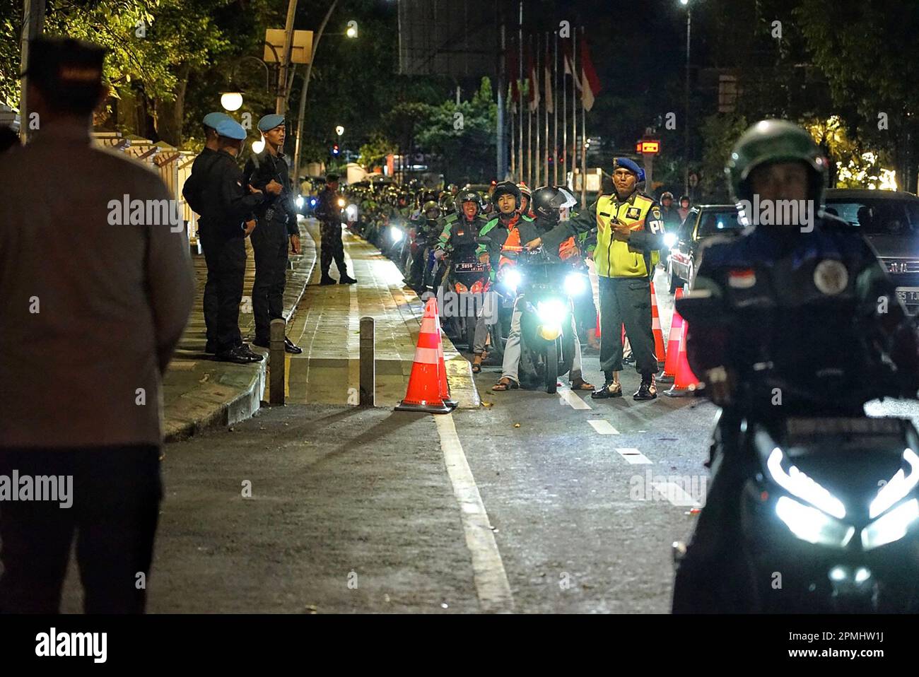 Bogor, Indonesia. 13th Apr, 2023. Motorcycle ride-hailing service ...