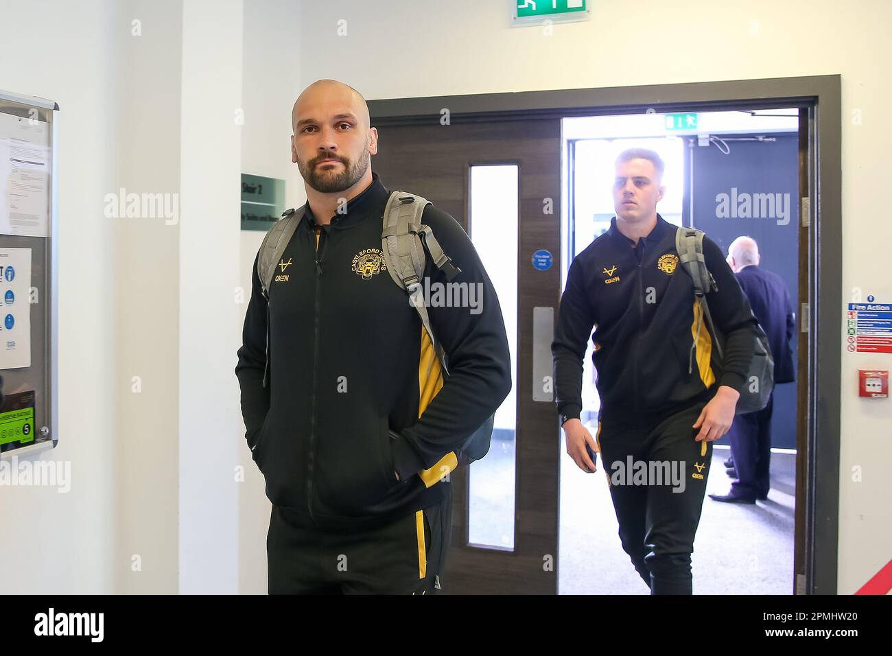 Manchester, UK. 13th Apr, 2023. George Griffin of Castleford Tigers ...