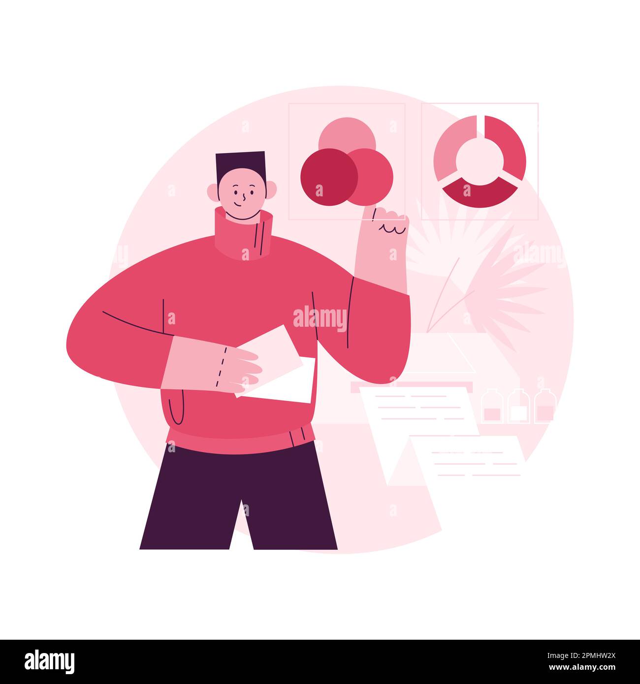 Print design abstract concept vector illustration. Print promo ...