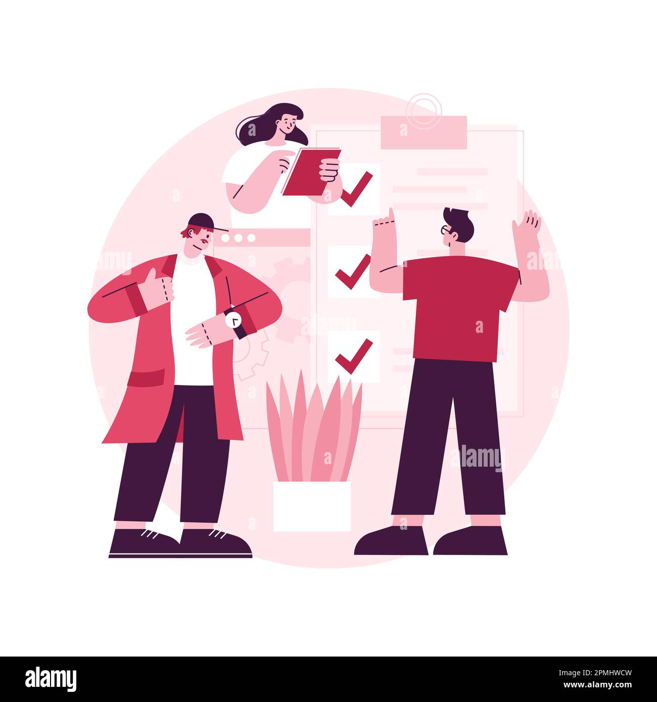 Project delivery abstract concept vector illustration. Project planning ...