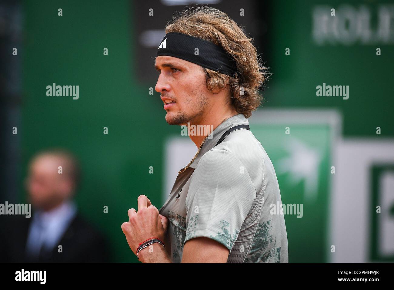 Alexander ZVEREV of Germany during the Rolex Monte-Carlo, ATP Masters ...