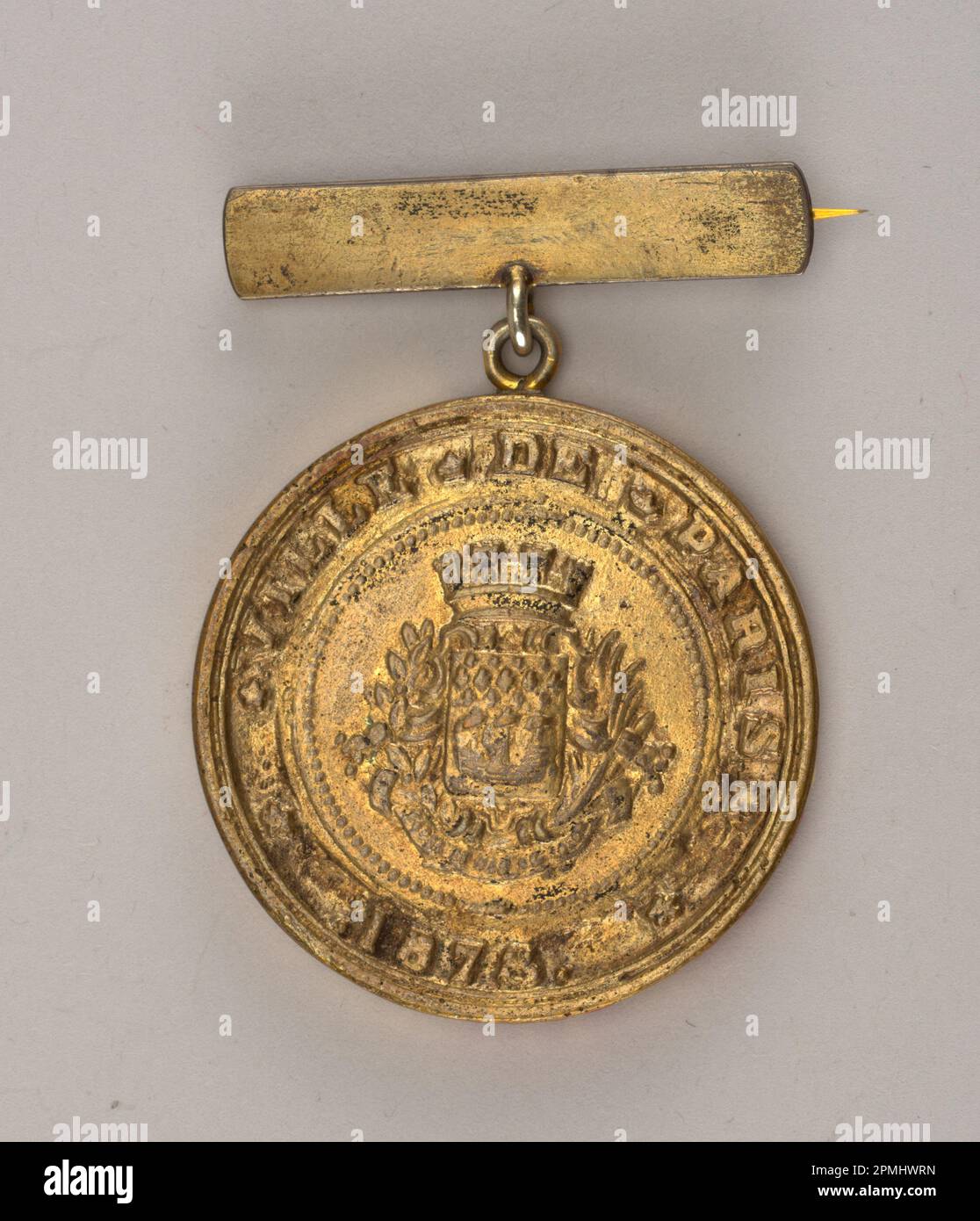 Medal; brass-colored base metal Stock Photo - Alamy