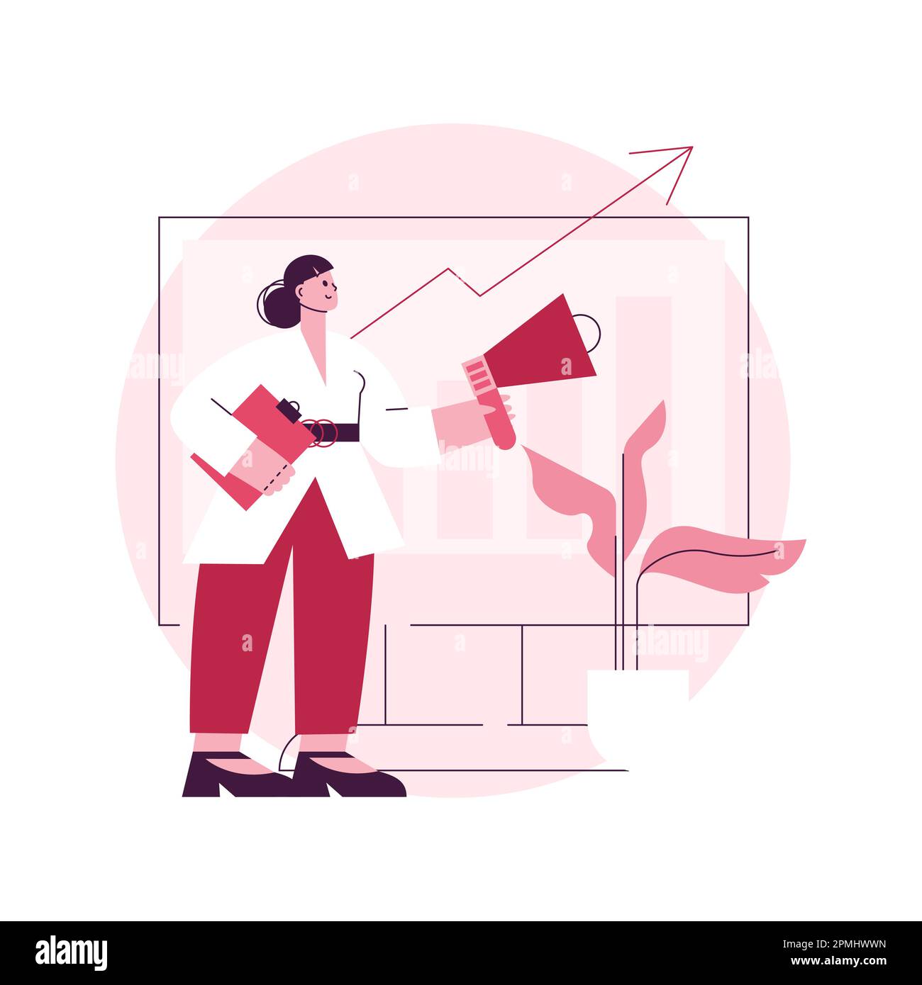 Performance marketing abstract concept vector illustration. Digital ...
