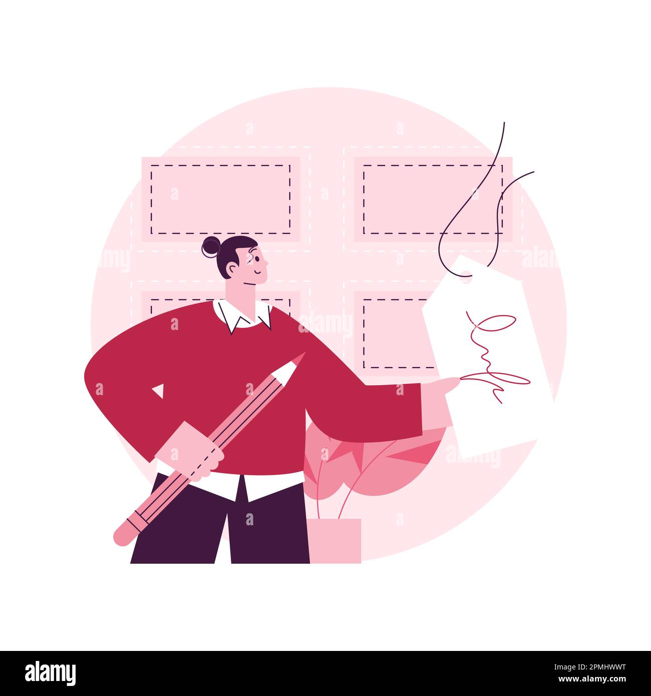 Naming and taglines abstract concept vector illustration. Naming and ...