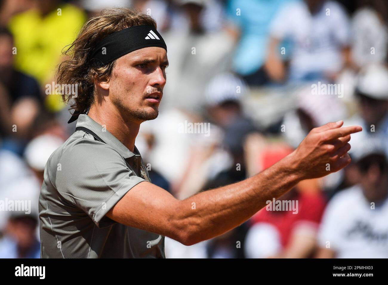Alexander ZVEREV of Germany during the Rolex Monte-Carlo, ATP Masters ...
