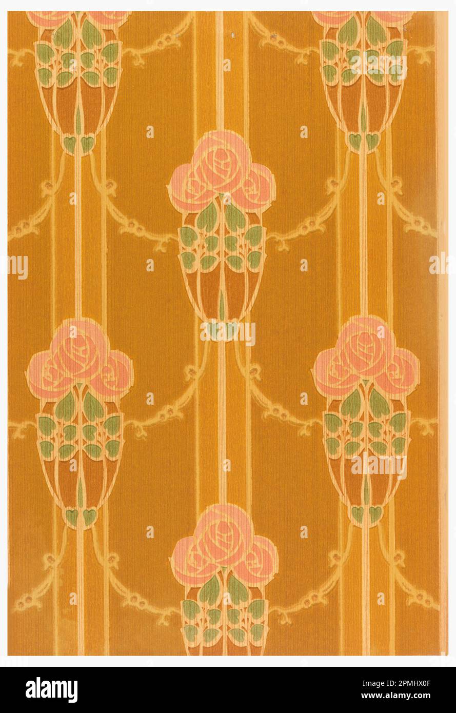 Sidewall - Sample (USA); Made by Gledhill Wall Paper Co.; machine ...