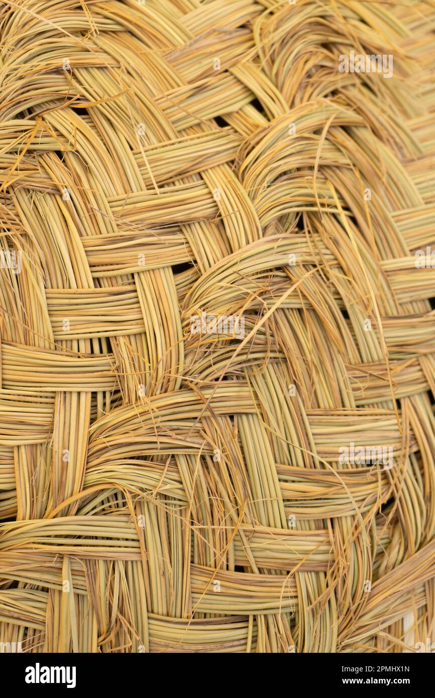 Beige wicker decor texture background close up Stock Photo - Alamy