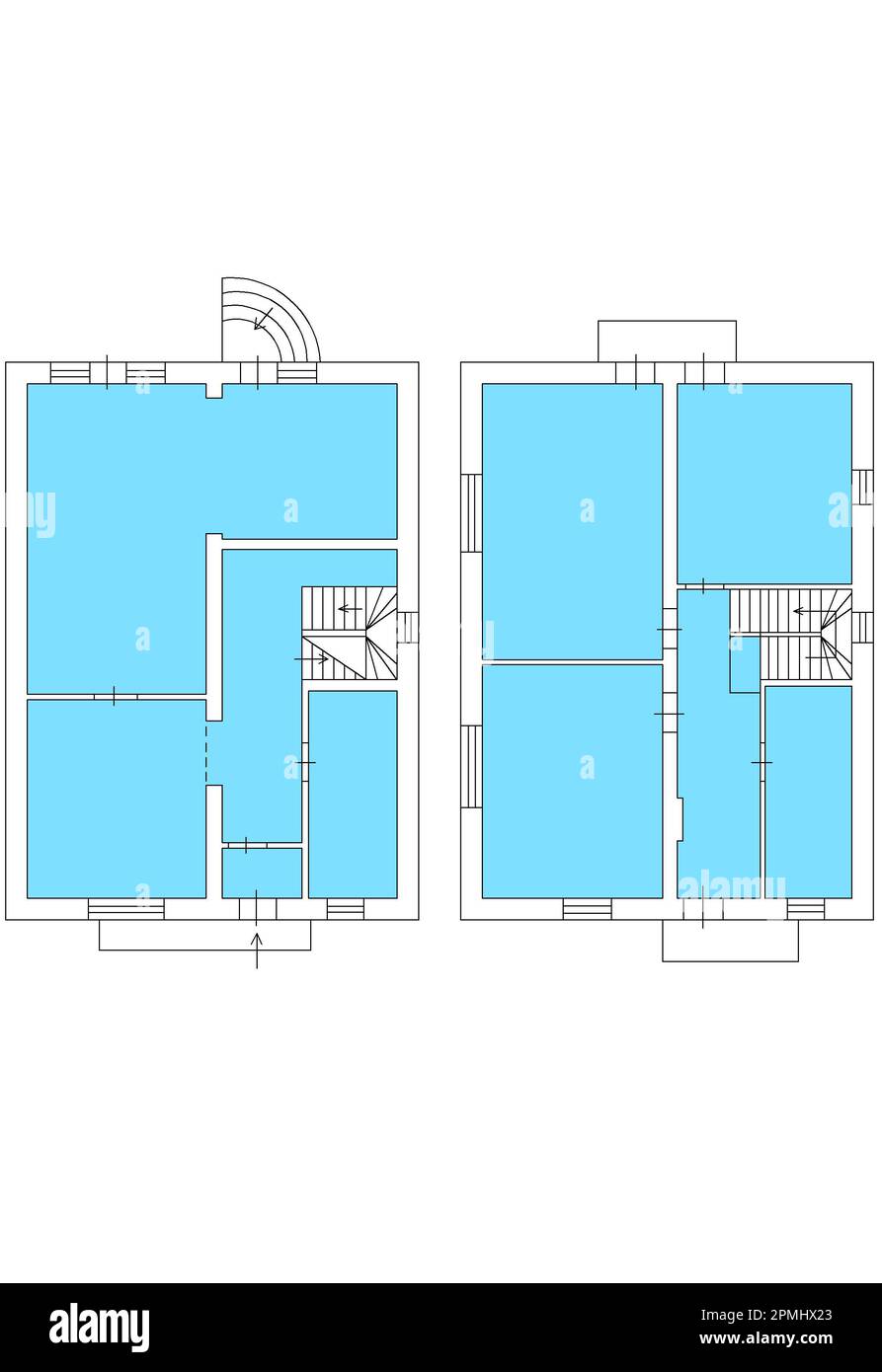2d floor plan Black white floor plan Floorplan Floor plan sketch stock ...