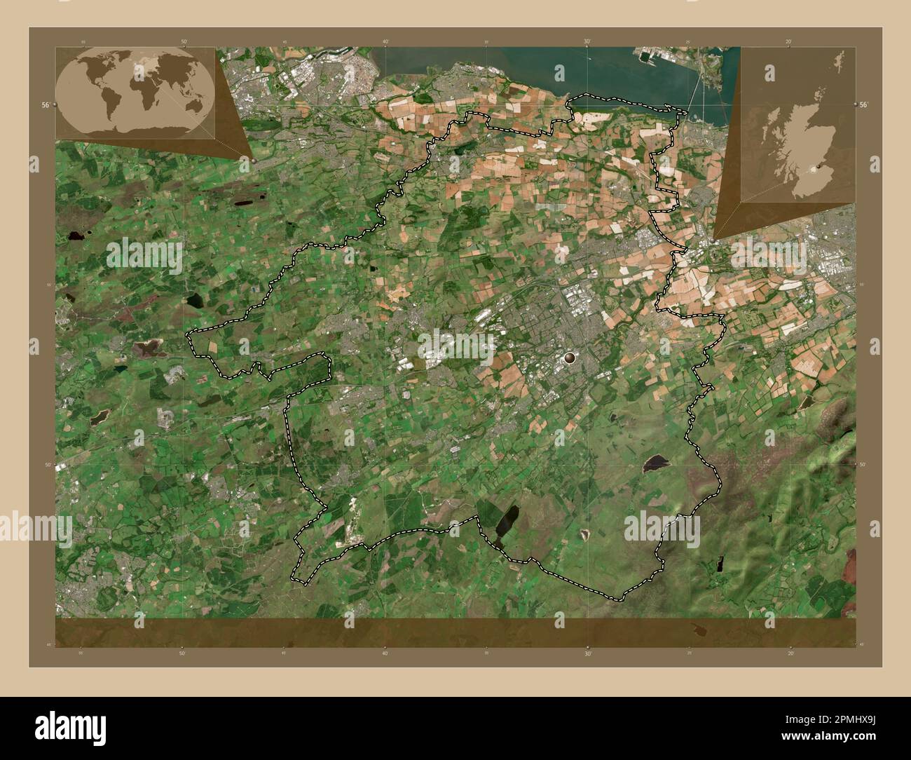 West Lothian, region of Scotland - Great Britain. Low resolution ...
