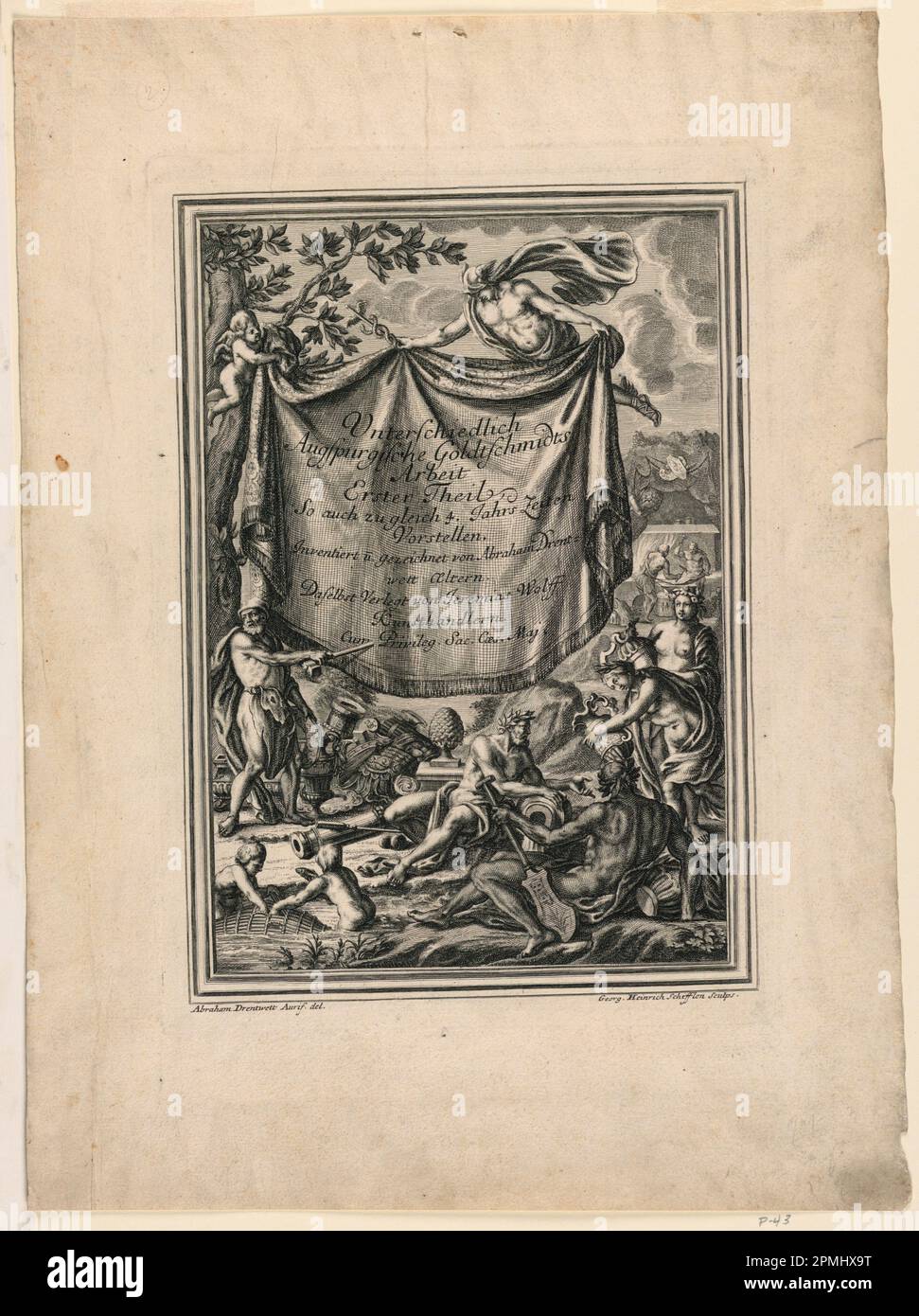 Georg heinrich schifflen and published by jeremias wolff hi-res stock ...