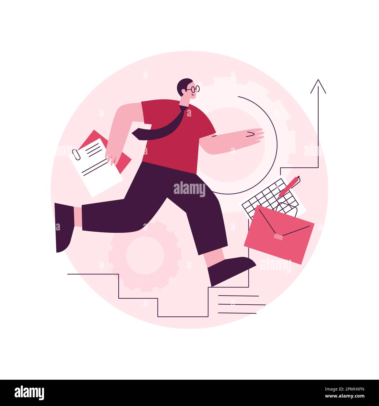 Corporate ladder abstract concept vector illustration. Corporate ... Corporate ladder abstract concept vector illustration. Corporate ...