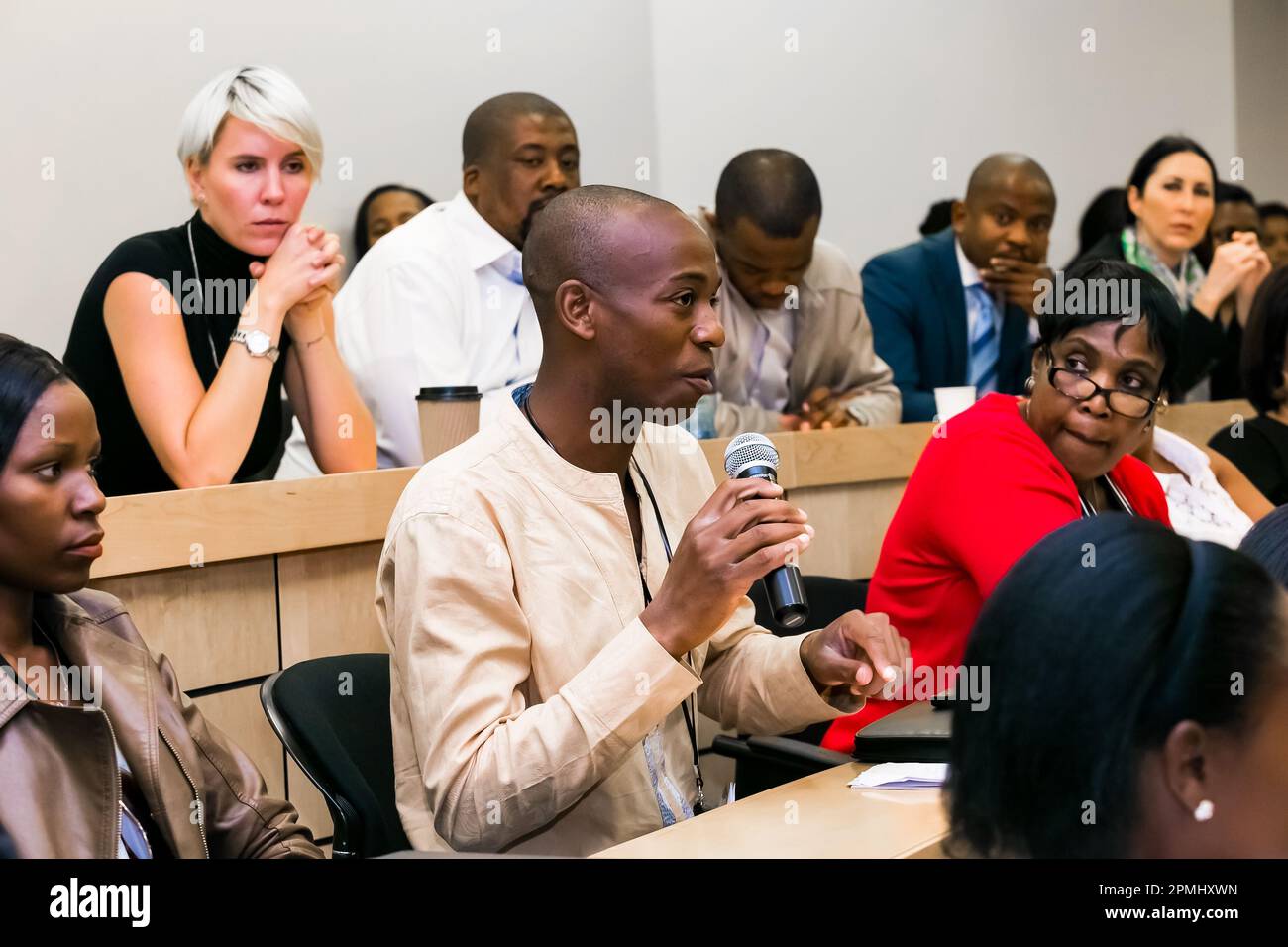 Johannesburg, South Africa - November 20, 2014: Diverse students ...