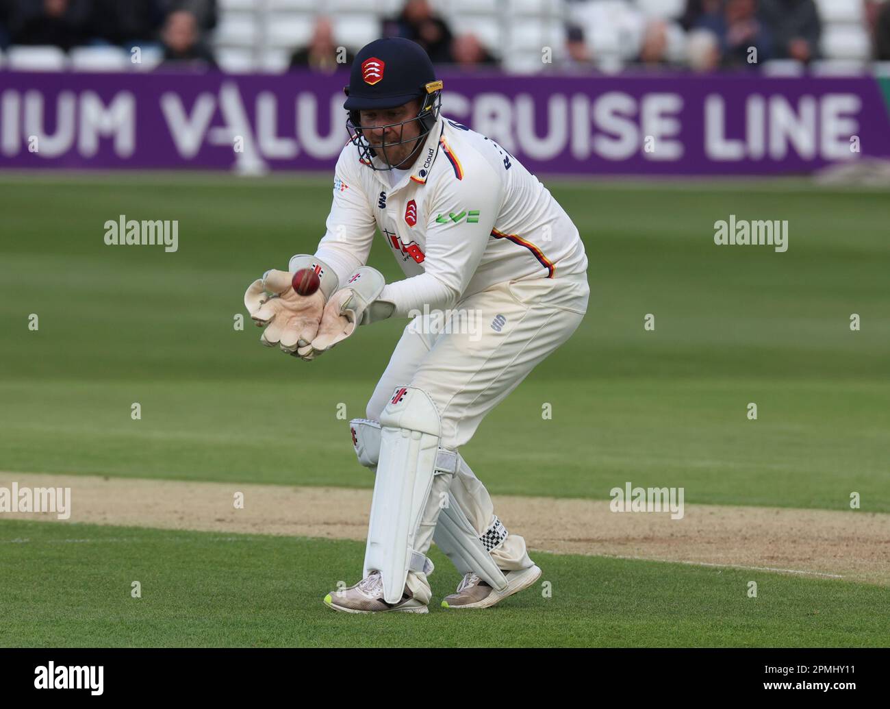 Chelmsford, UK. 13th Apr, 2023. Essex's Adam Rossington during LV ...