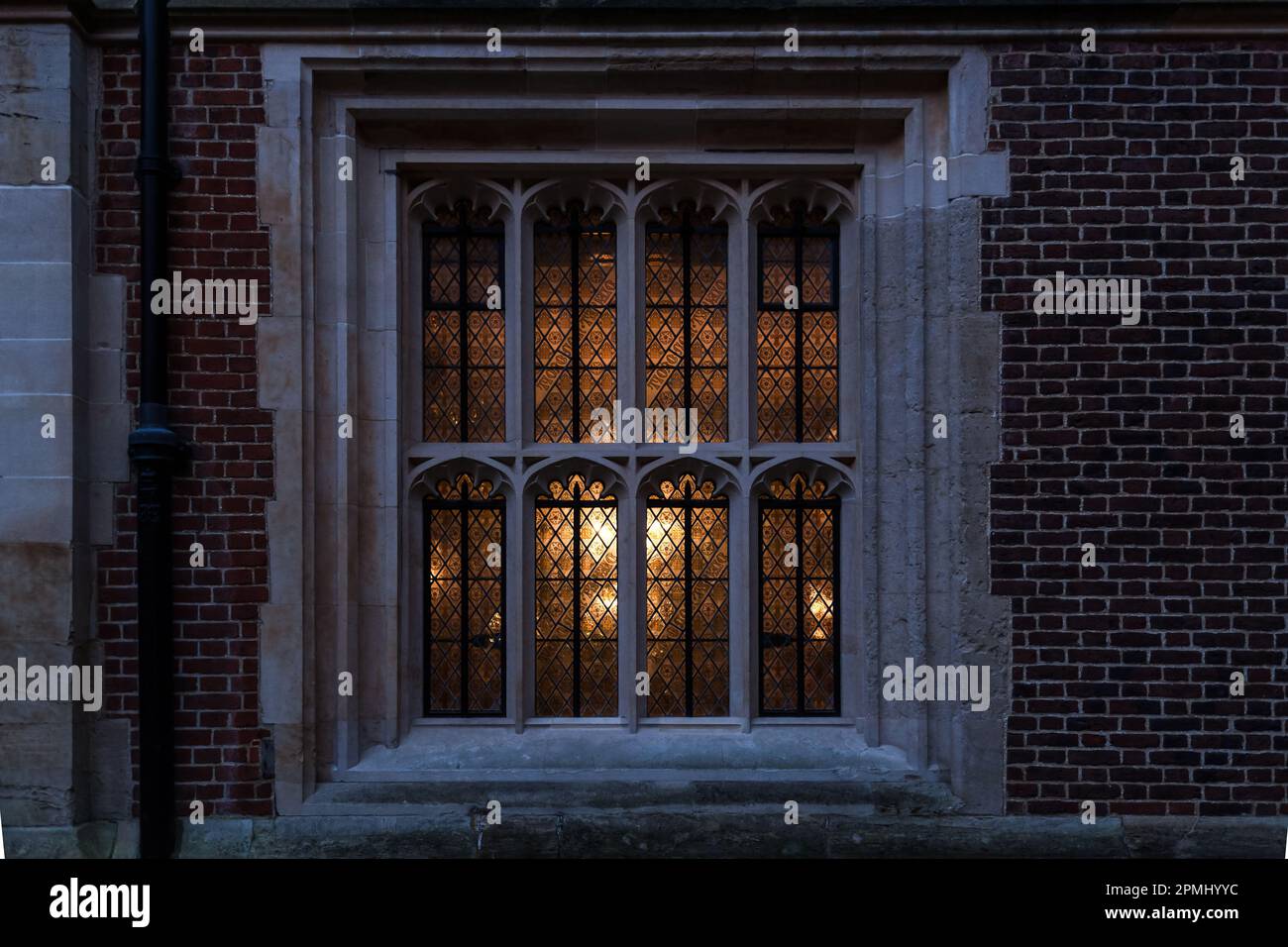 Windows at Night, Hampton Court Palace Stock Photo - Alamy