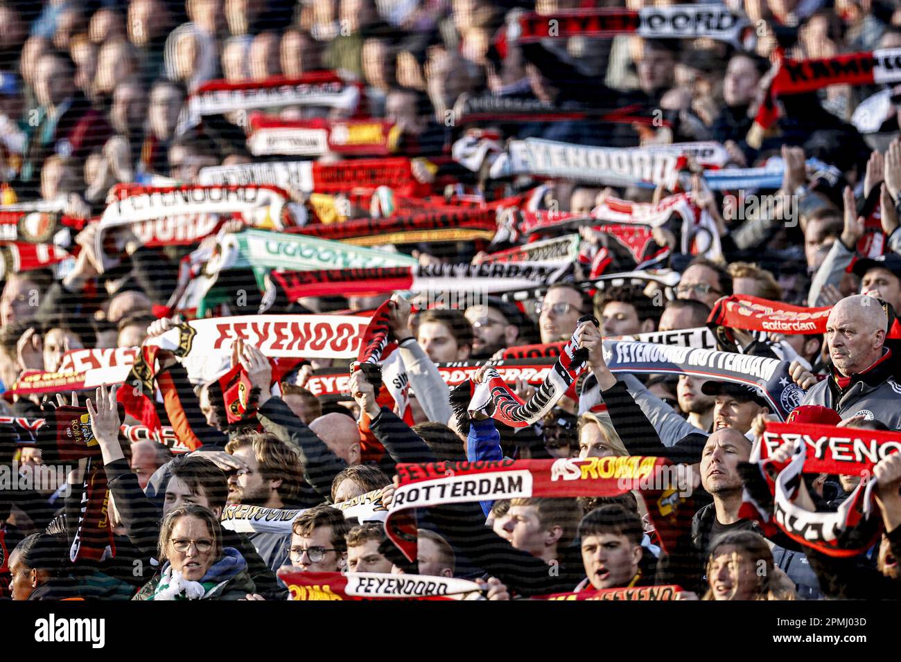 ROTTERDAM - Feyenoord fans during the UEFA Europa League quarter final ...
