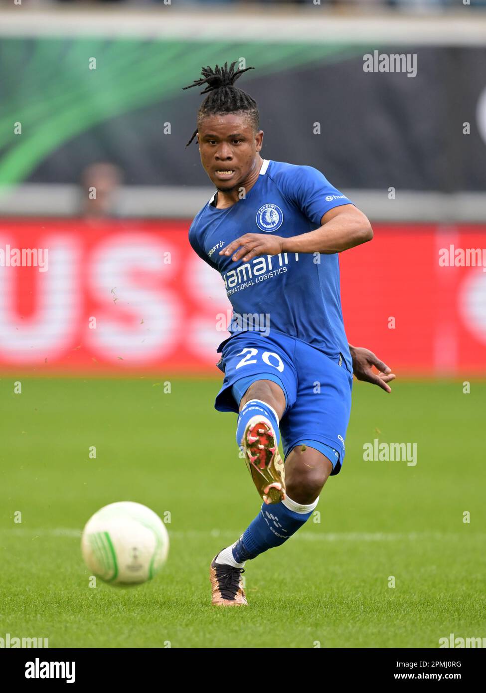 GHENT - Gift Orban of KAA Gent during the UEFA Conference League ...