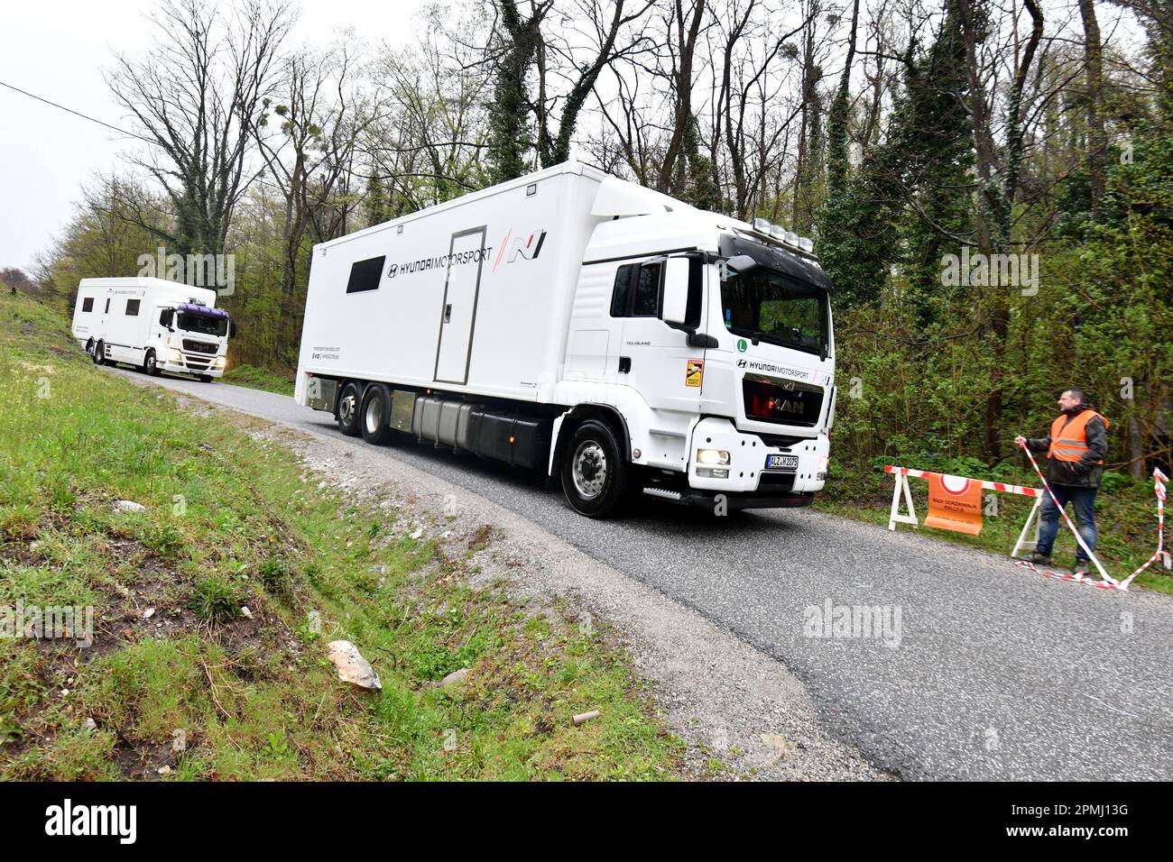 The investigation at the place where Irish driver Craig Breen ...