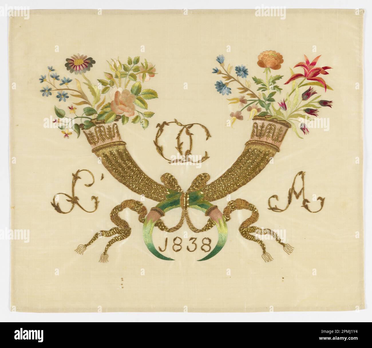 Embroidered with silk and metallic thread hi-res stock photography and ...